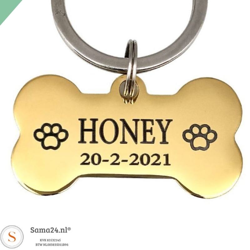 Hondenpenning met naam